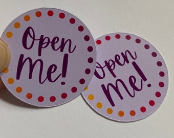 Open Me Stickers - Etsy UK