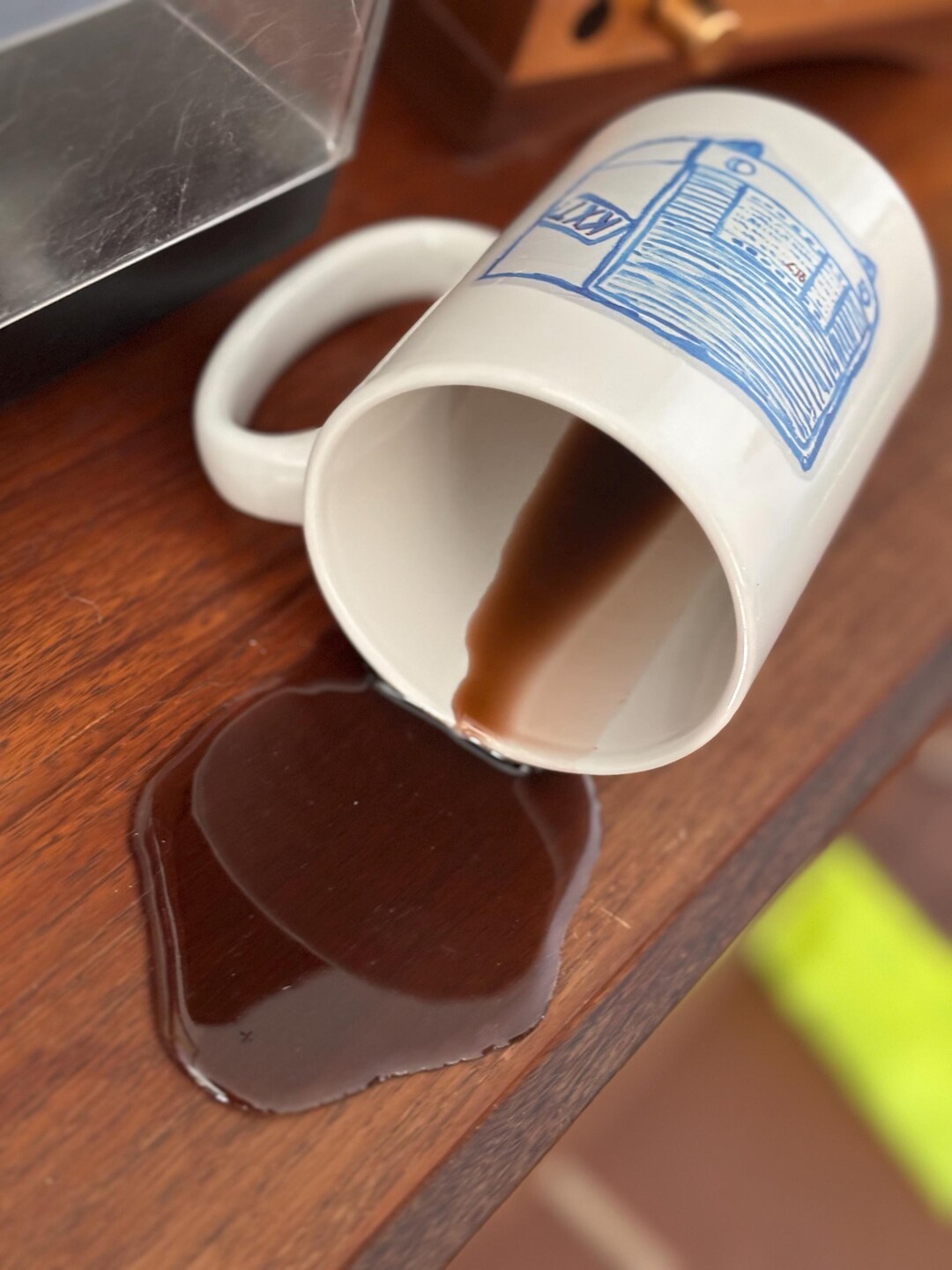 Fake Coffee Mug Spill Prop KXT Public Radio Edition - Etsy