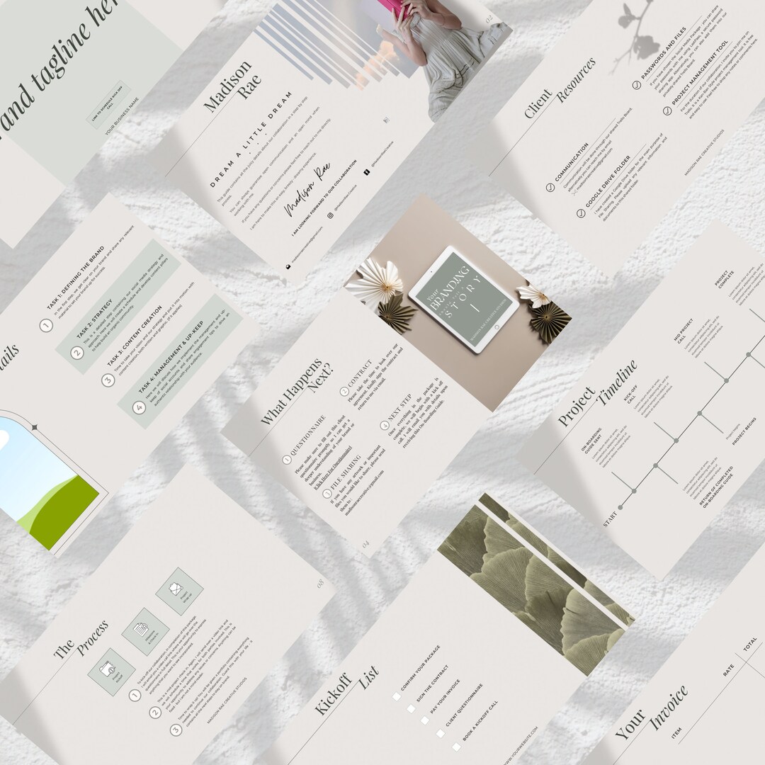 Client Welcome Packet Canva Template | Spiritual Coach | Wellness Coach ...