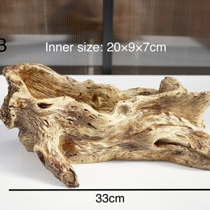 Faux Driftwood Planter Sculpture Multilayer Log Planter Artificial Tree ...