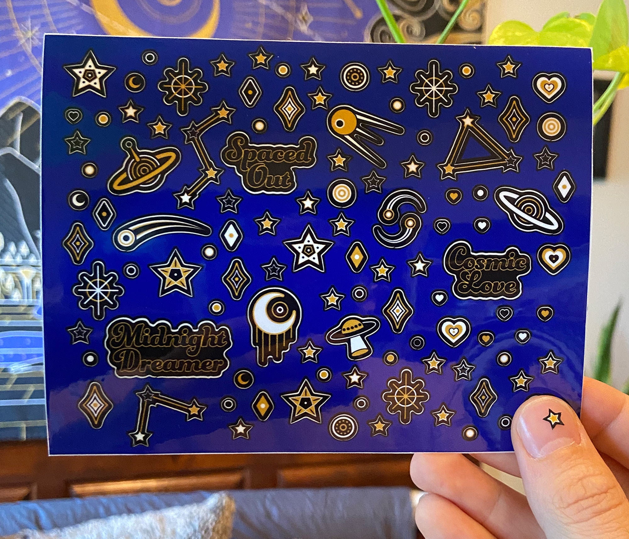 Mini Space Sticker Set, Cosmic Stickers, Star Stickers, Mini Stickers ...