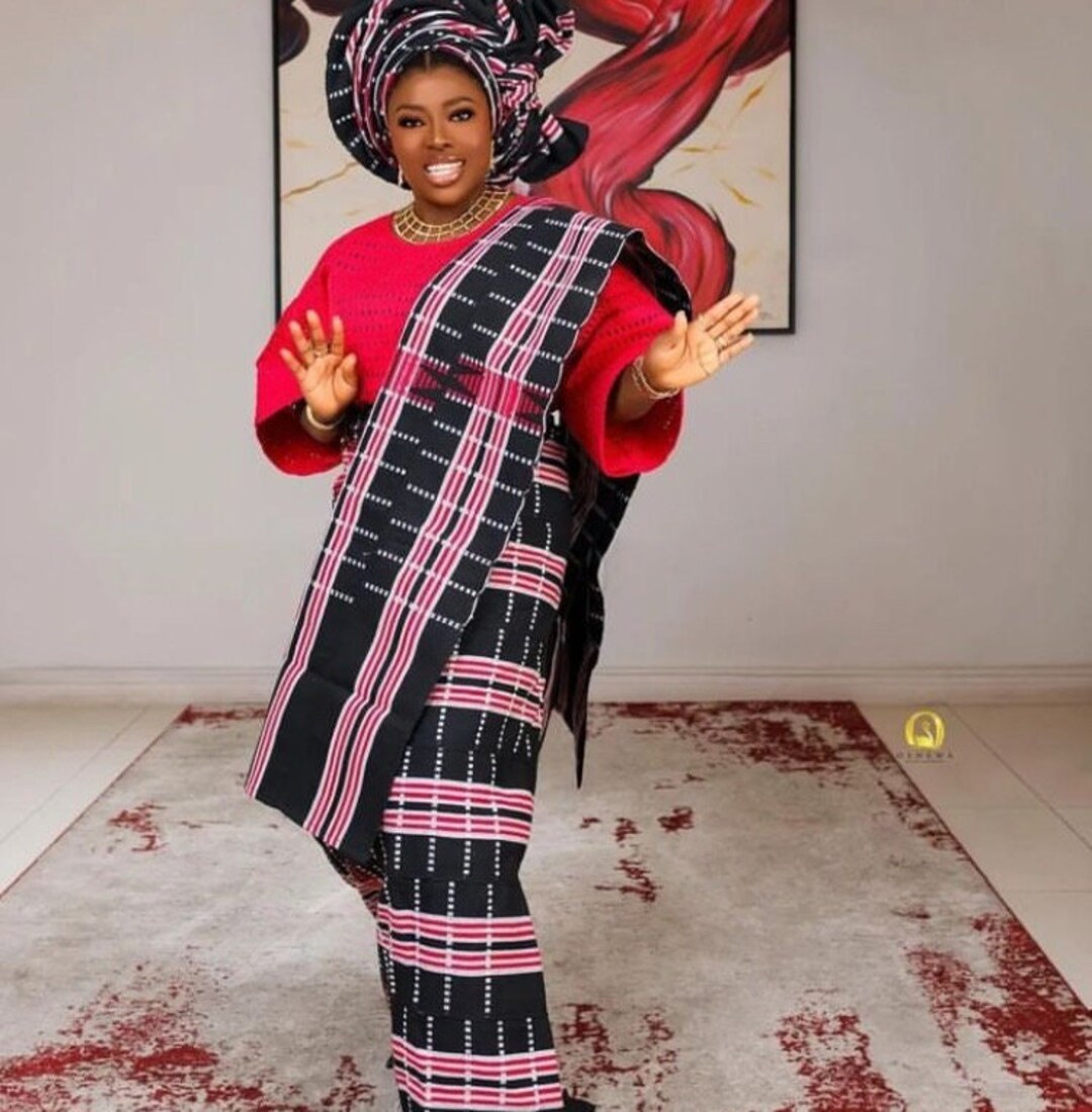 Asooke Iro and Buba, African Women Clothing, Cotton African Attire ...