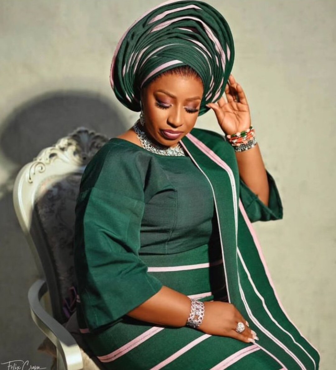 Iro and Buba . Auto Gele. Asooke Dress. Vintage Attire. - Etsy