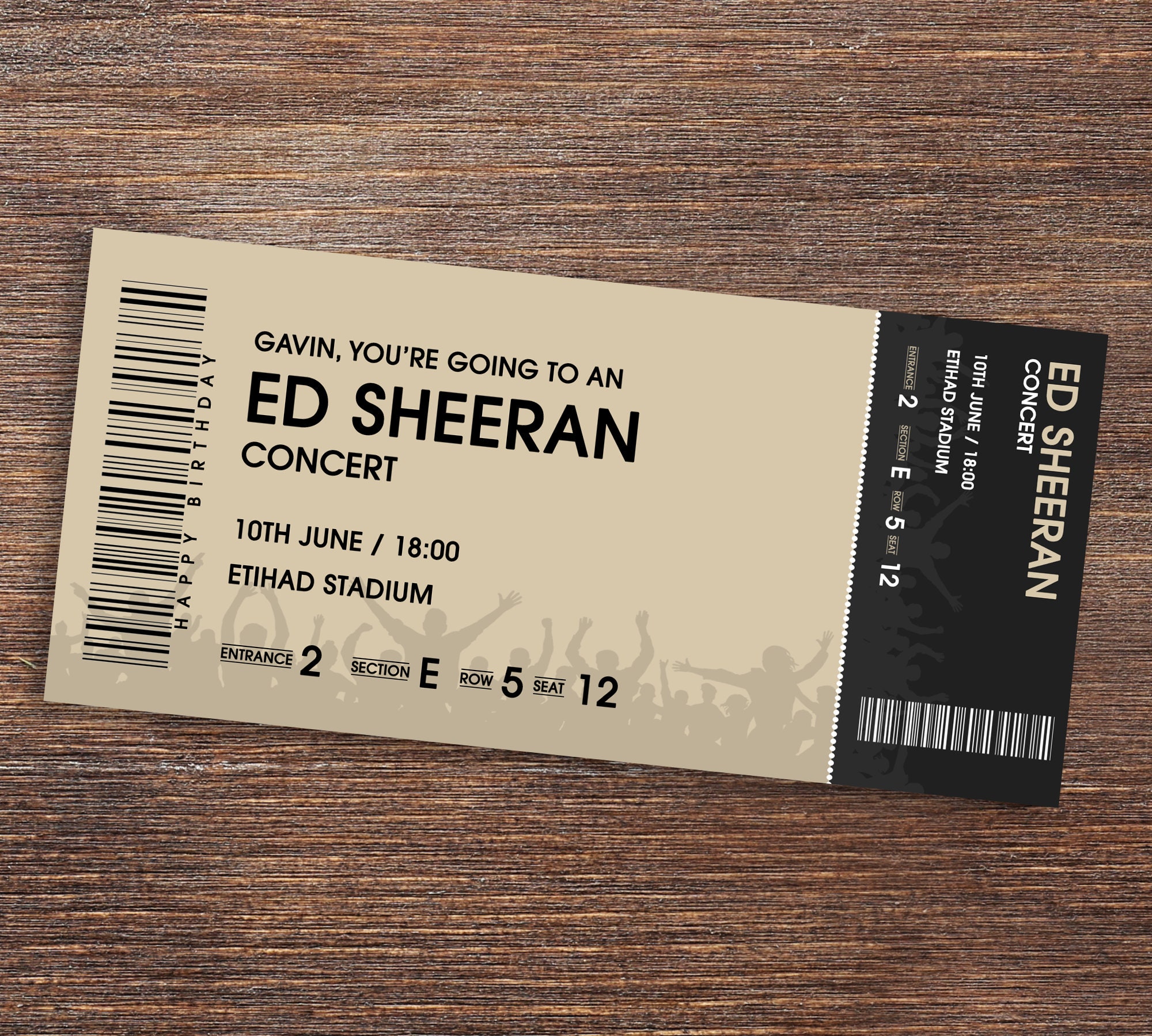 Surprise Ticket Concert Ticket Gig Ticket Festival - Etsy UK