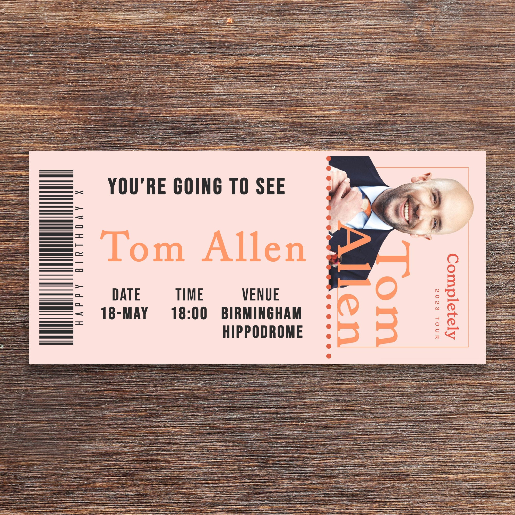 Surprise Ticket Comedian Ticket Gig Ticket Festival - Etsy