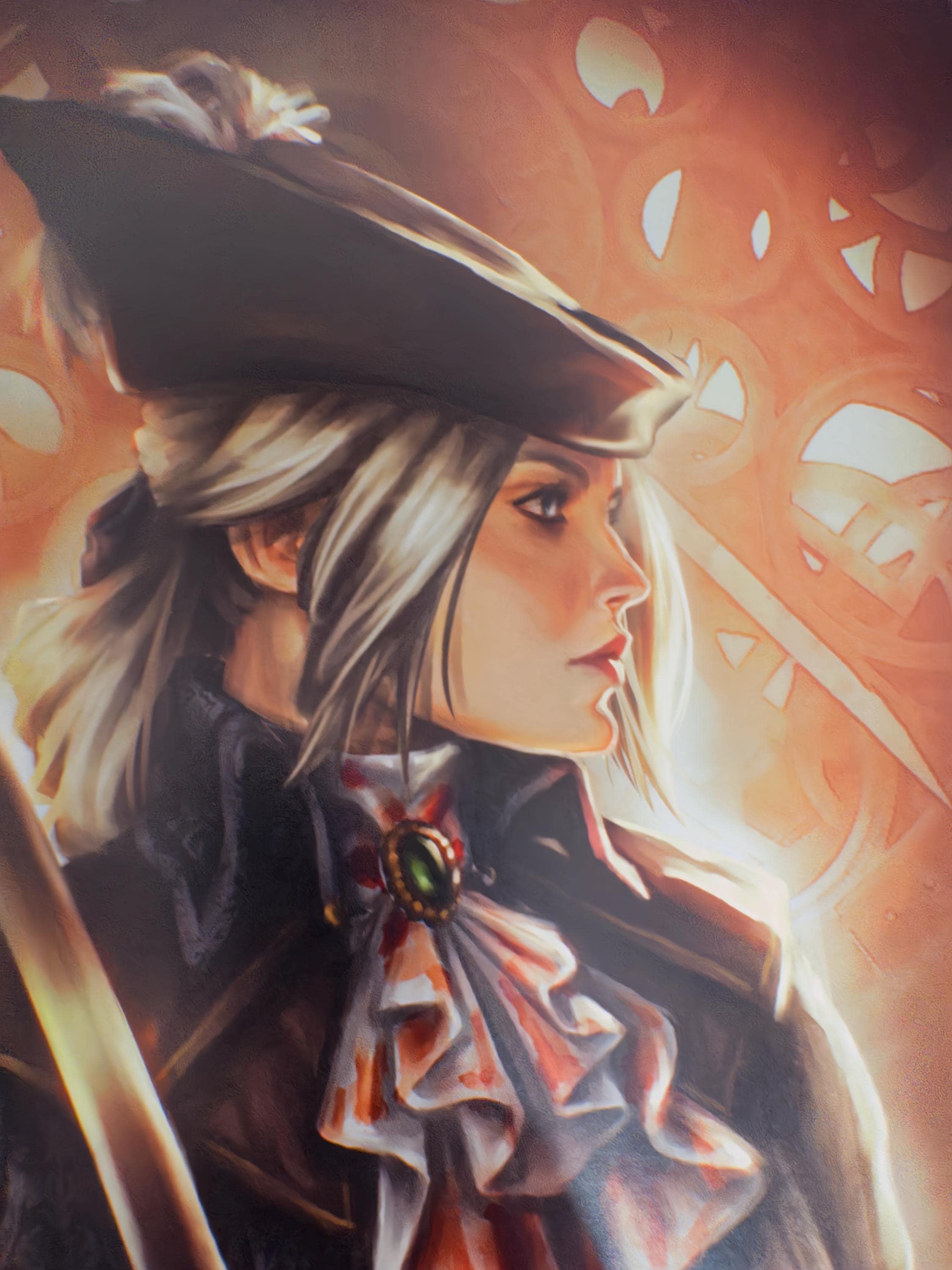 Lady Maria Poster Bloodborne Art Print: Canvas Wall Decor Fromsoft ...