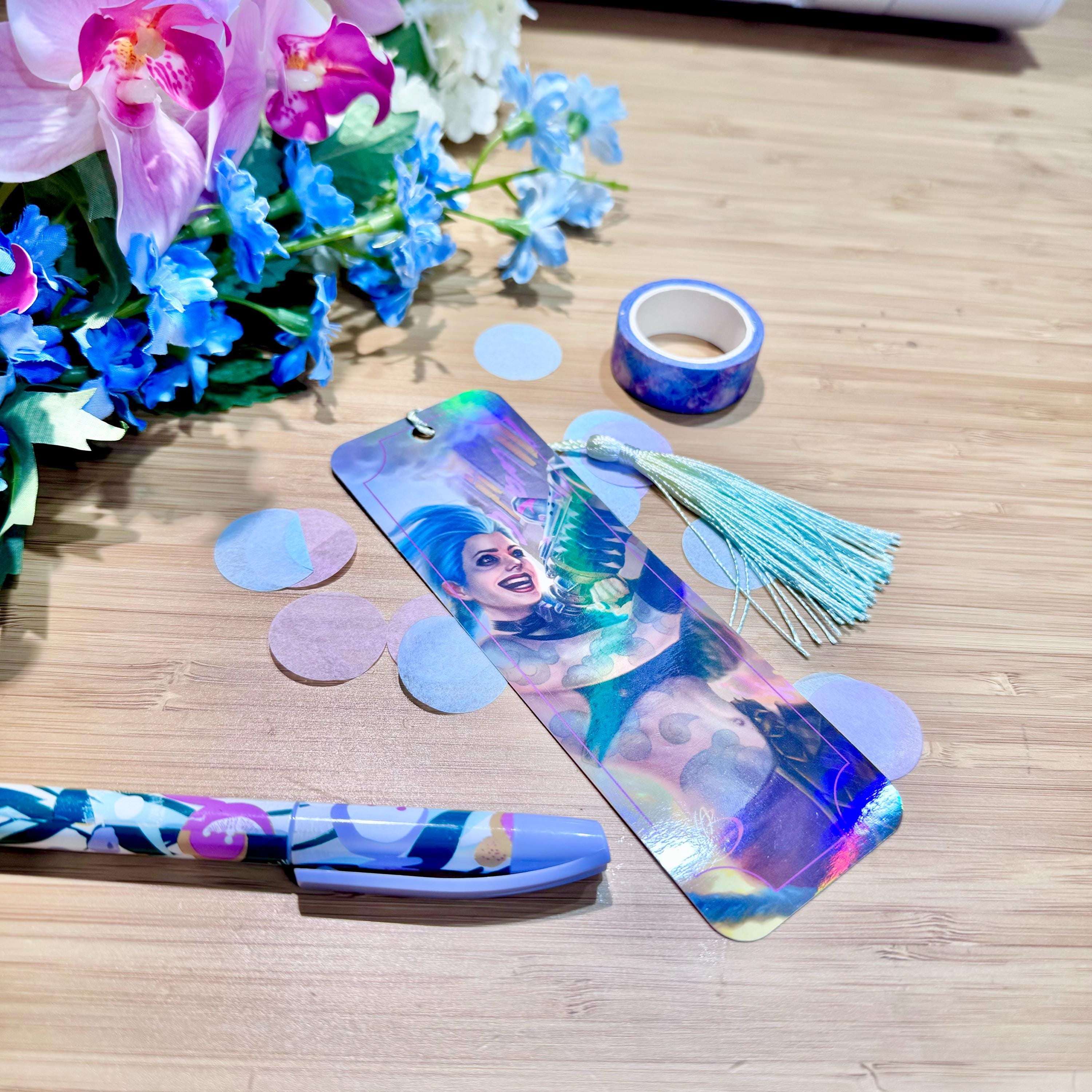 Jinx Bookmark, Arcane Inspired Fanart Merch, League of Legends Video ...