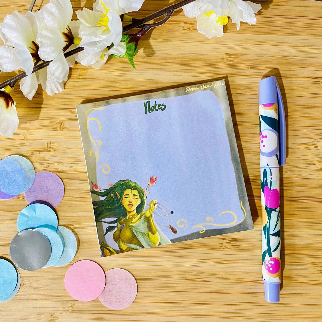 Handmade Spring Elf Notepad: Illustrated Dnd Memo Pad - Etsy UK