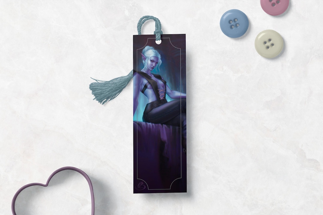 Minthara Bookmark, Baldur's Gate 3 Fanart Inspired Merch, Dark Fantasy ...