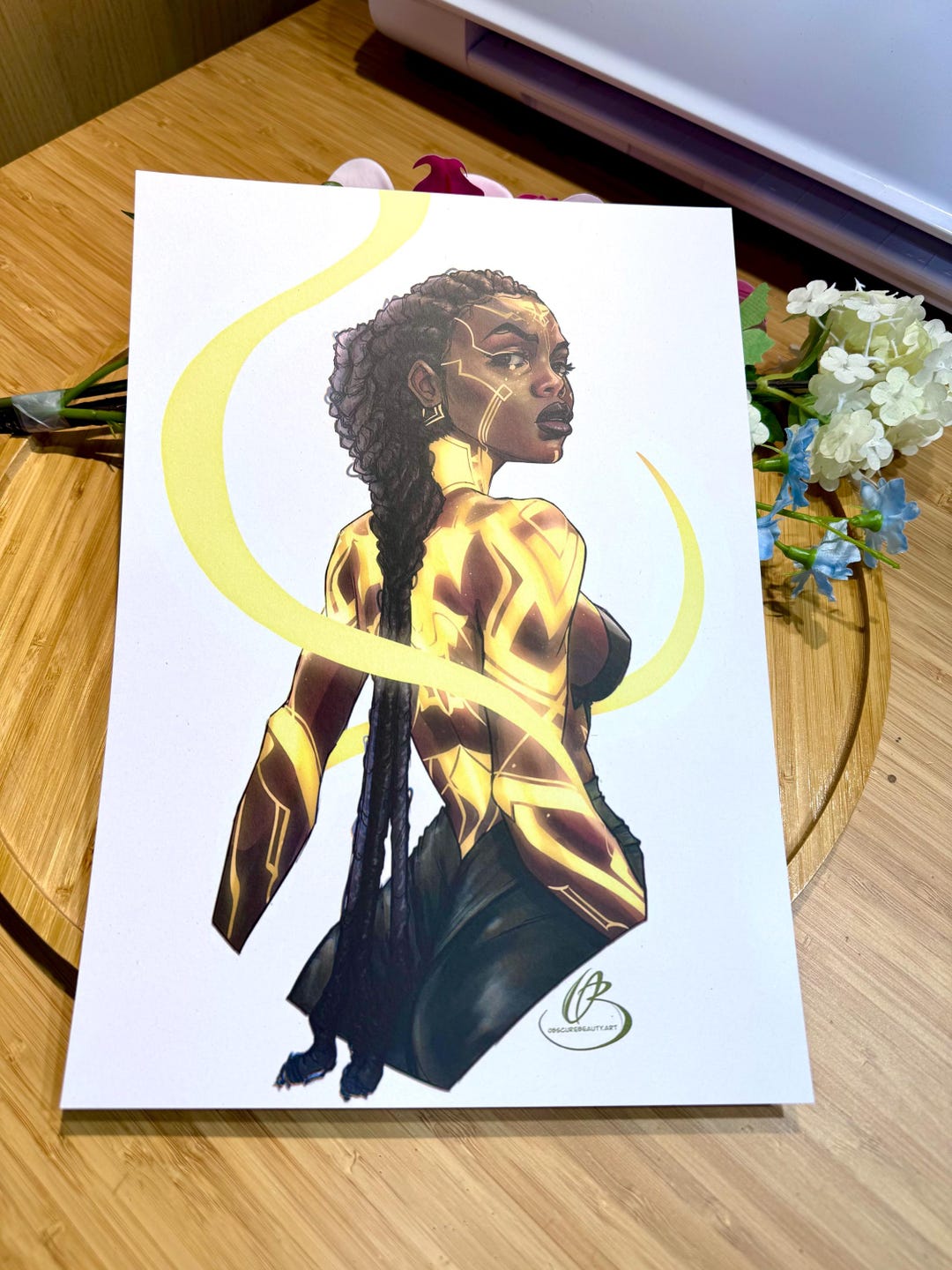 Mel Medarda A4 Art Print Gold Foil Poster, Arcane Fan Art Wall Art ...