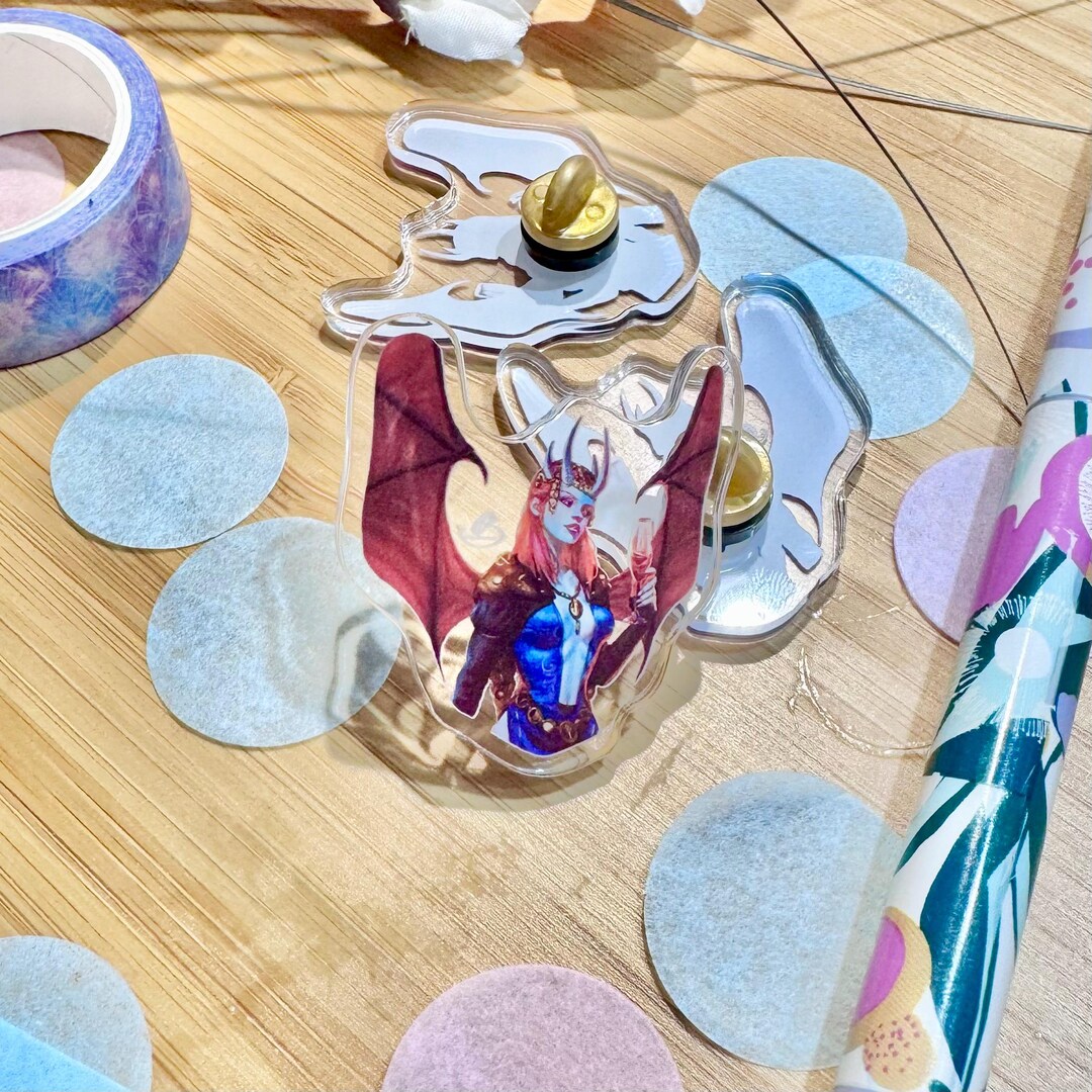 Mizora Baldurs Gate 3 Acrylic Pin, Dungeons and Dragons Fantasy Gift ...