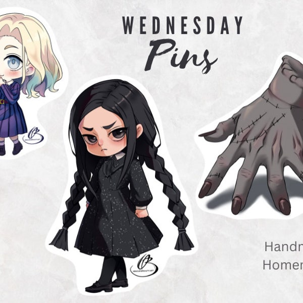 Wednesday Addams Badge - Etsy