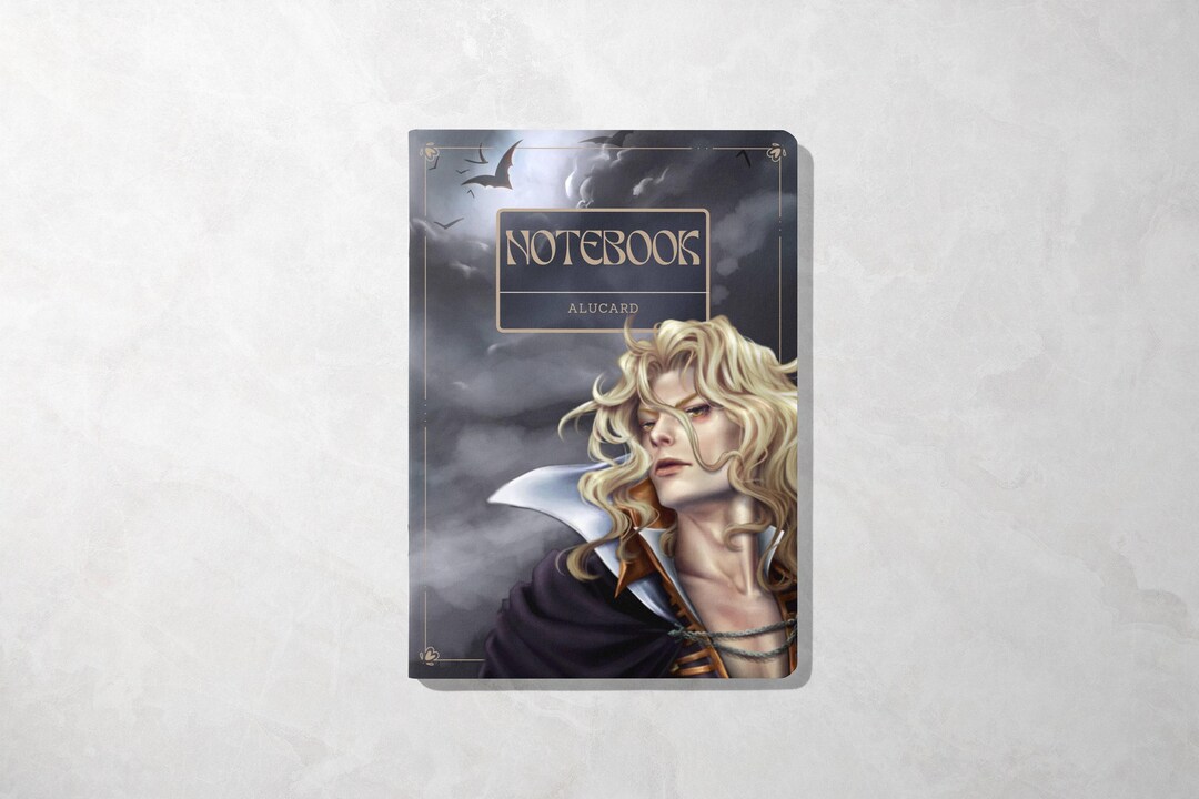 Alucard Print Handmade Stapled Notebook, Castlevania Vampire Fanart ...