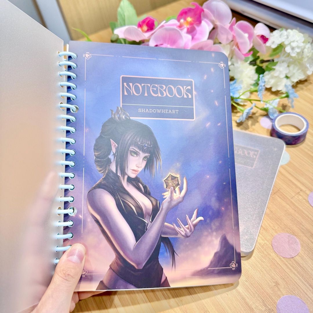 Shadowheart Fanart Notebook, Baldur's Gate 3 Inspired Merch, Game ...