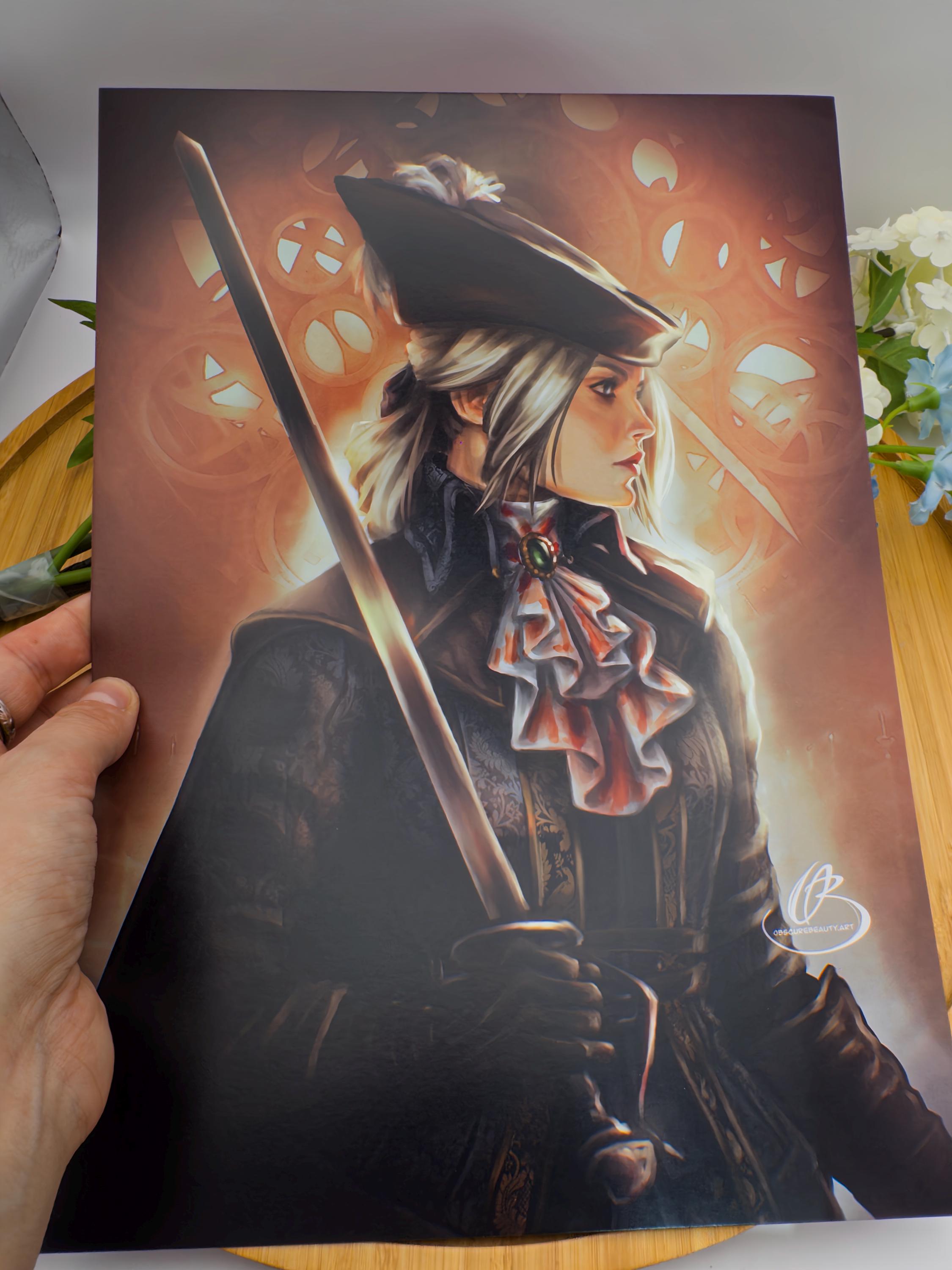 Lady Maria Poster Bloodborne Art Print: Canvas Wall Decor Fromsoft ...