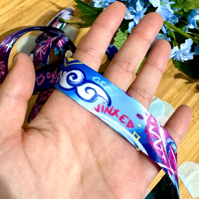 Jinx Lanyard: Arcane Series Fan Art, Gamer Gift - Etsy