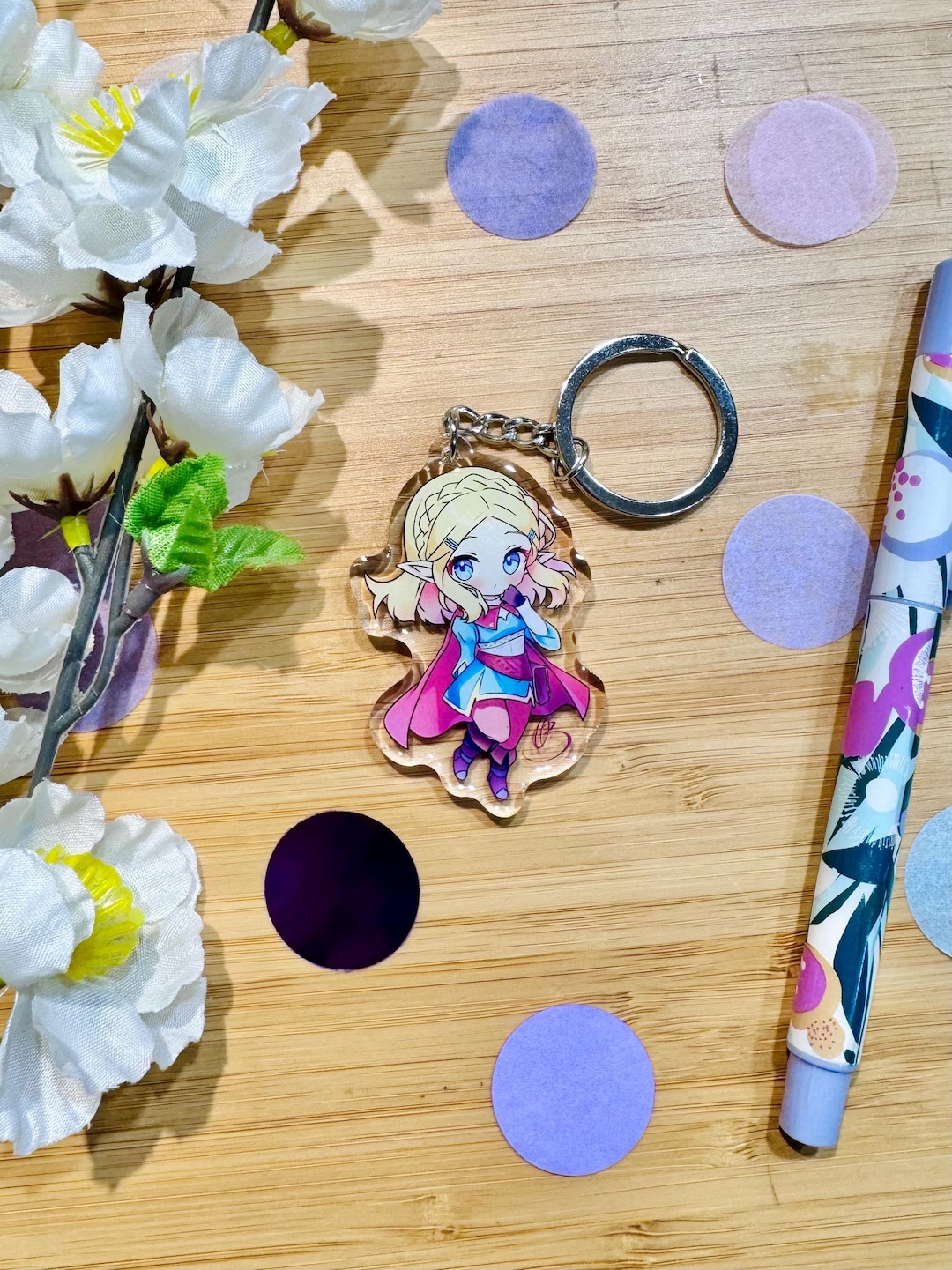 Zelda Tears of the Kingdom Acrylic Keychain, Chibi Fanart Charm ...