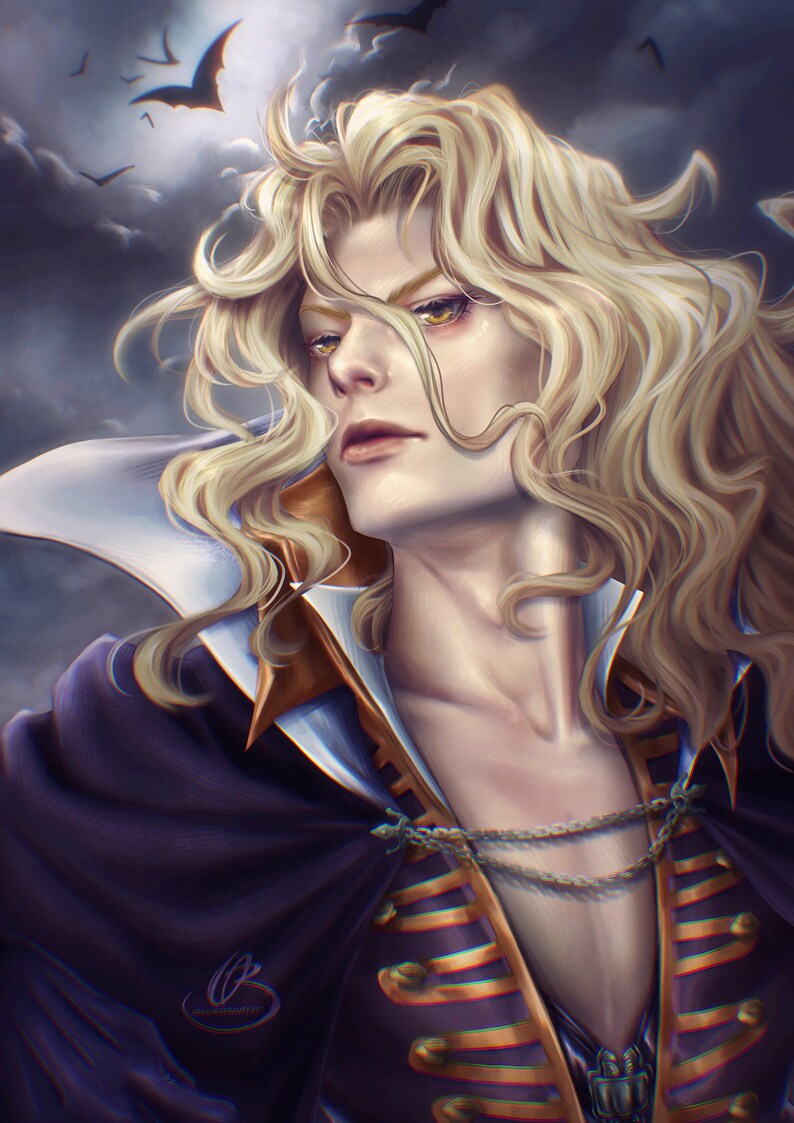Art Print Alucard Fanart Castlevania Vampire Night - Etsy