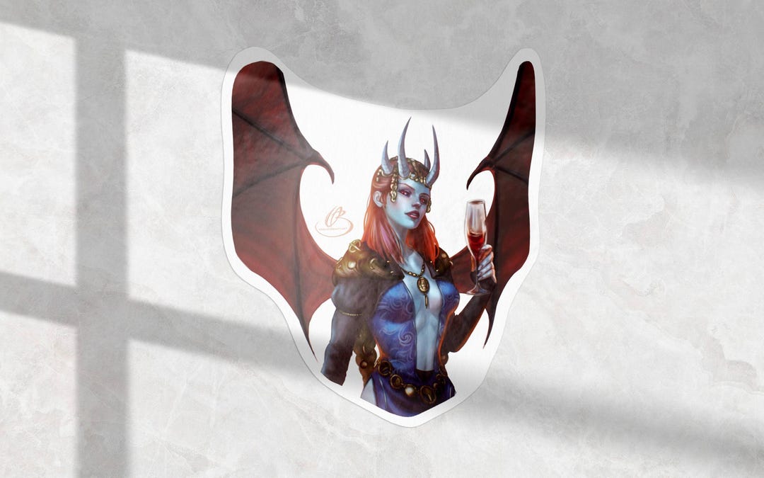 Mizora BG3 Fanart Vinyl Sticker, Baldurs Gate Inspired Merch, Gift for ...