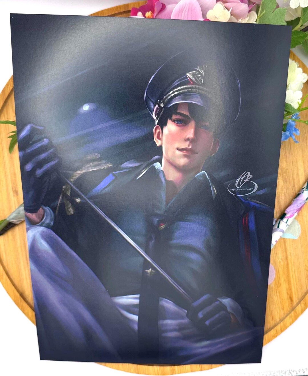 Caleb Poster Farspace Colonel: Otome Anime Fan Art Print Gift - Etsy