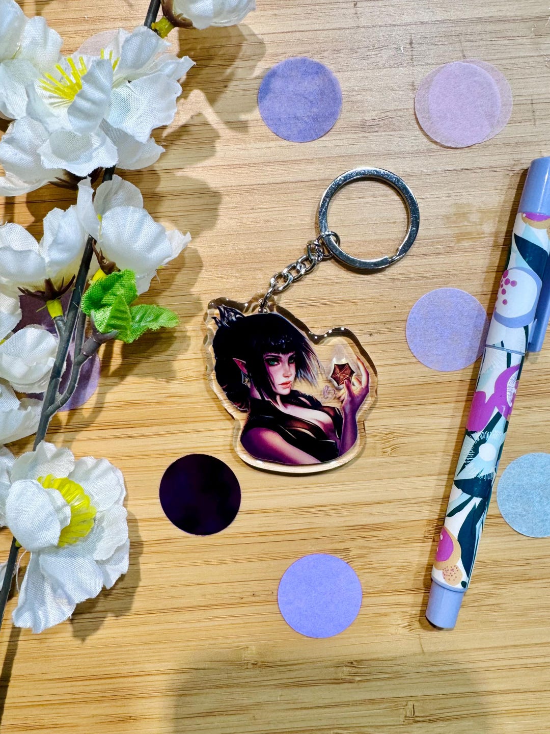 BG3 Shadowheart Keychain: Perfect Baldurs Gate Fanart Gift for Gamers ...