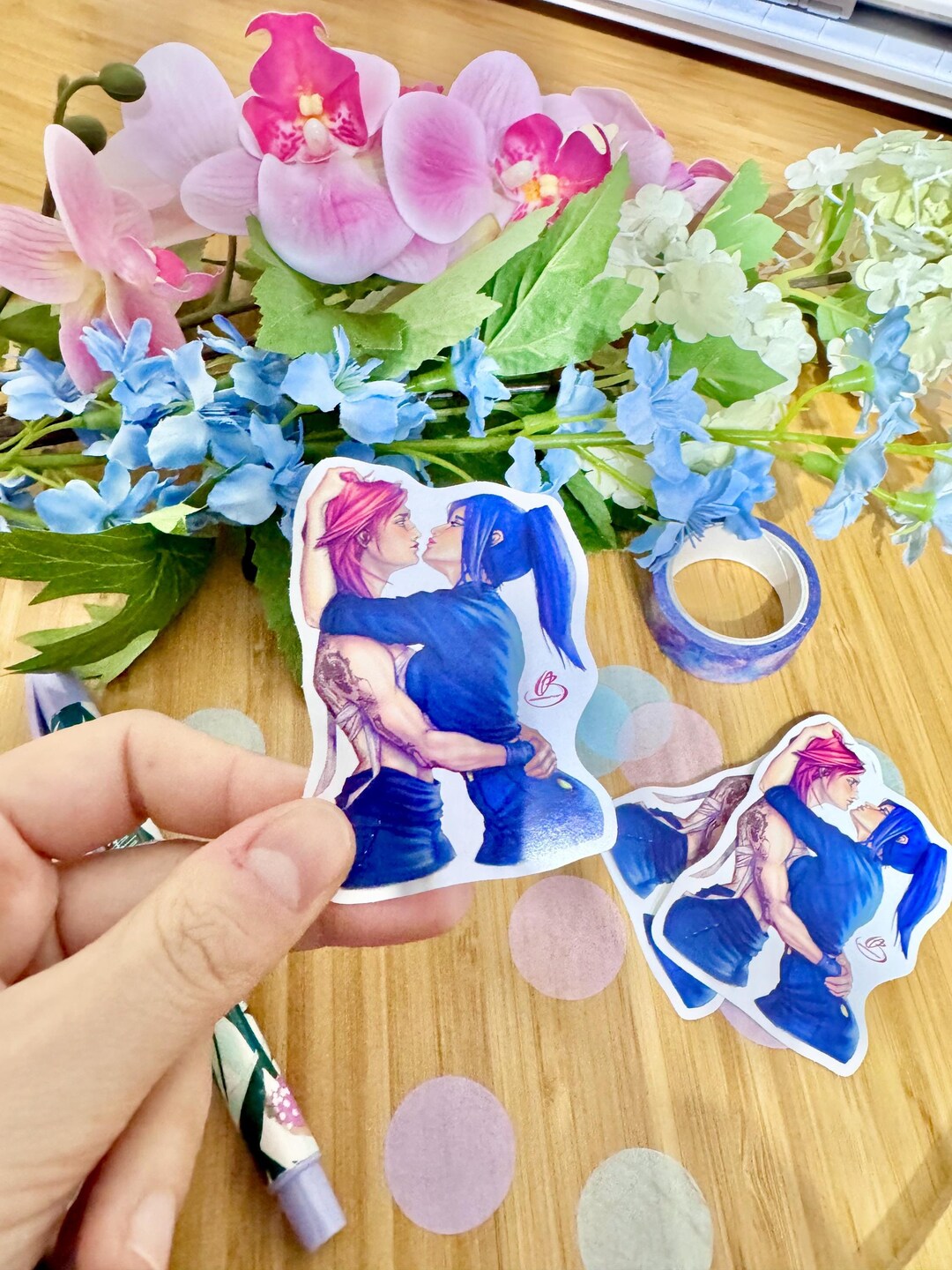 Caitlyn and Vi Stickers, Arcane Fan Art Vinyl Decal, Riot League of ...