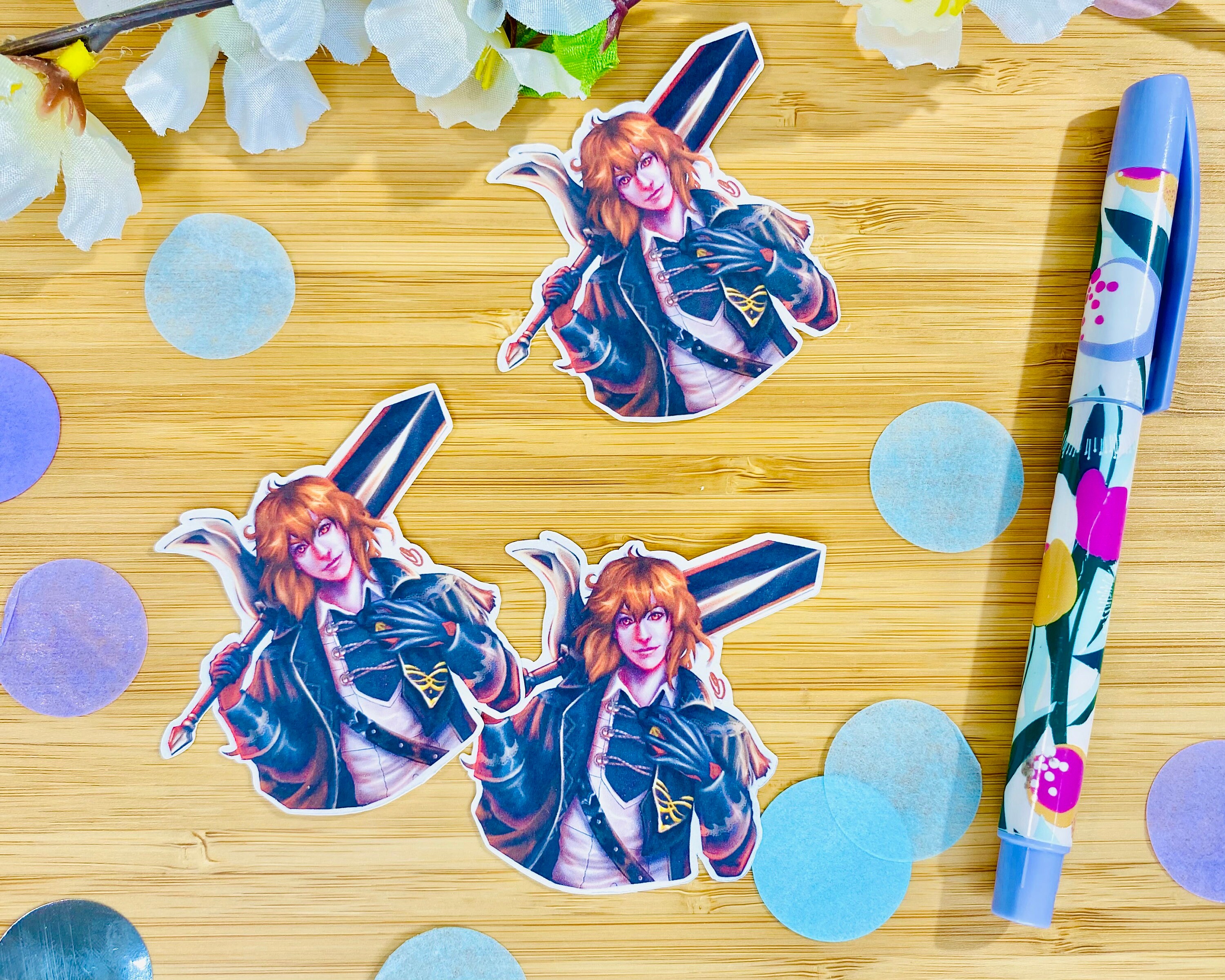 Diluc Sticker Genshin Impact Gamer Gift Genshin Impact | Etsy