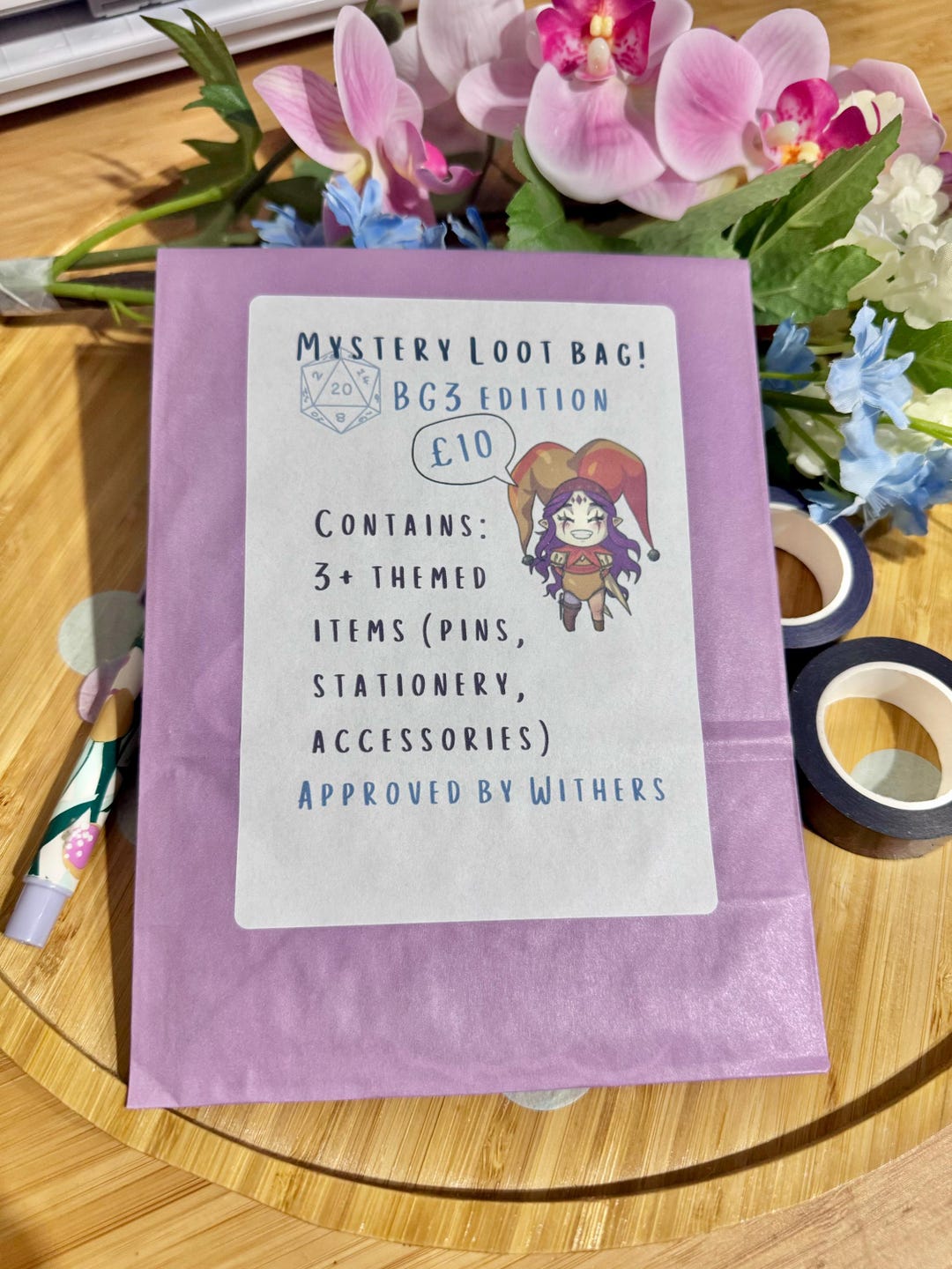 Baldur's Gate 3 Themed Mystery Bag, Astarion Merch, Shadowheart ...