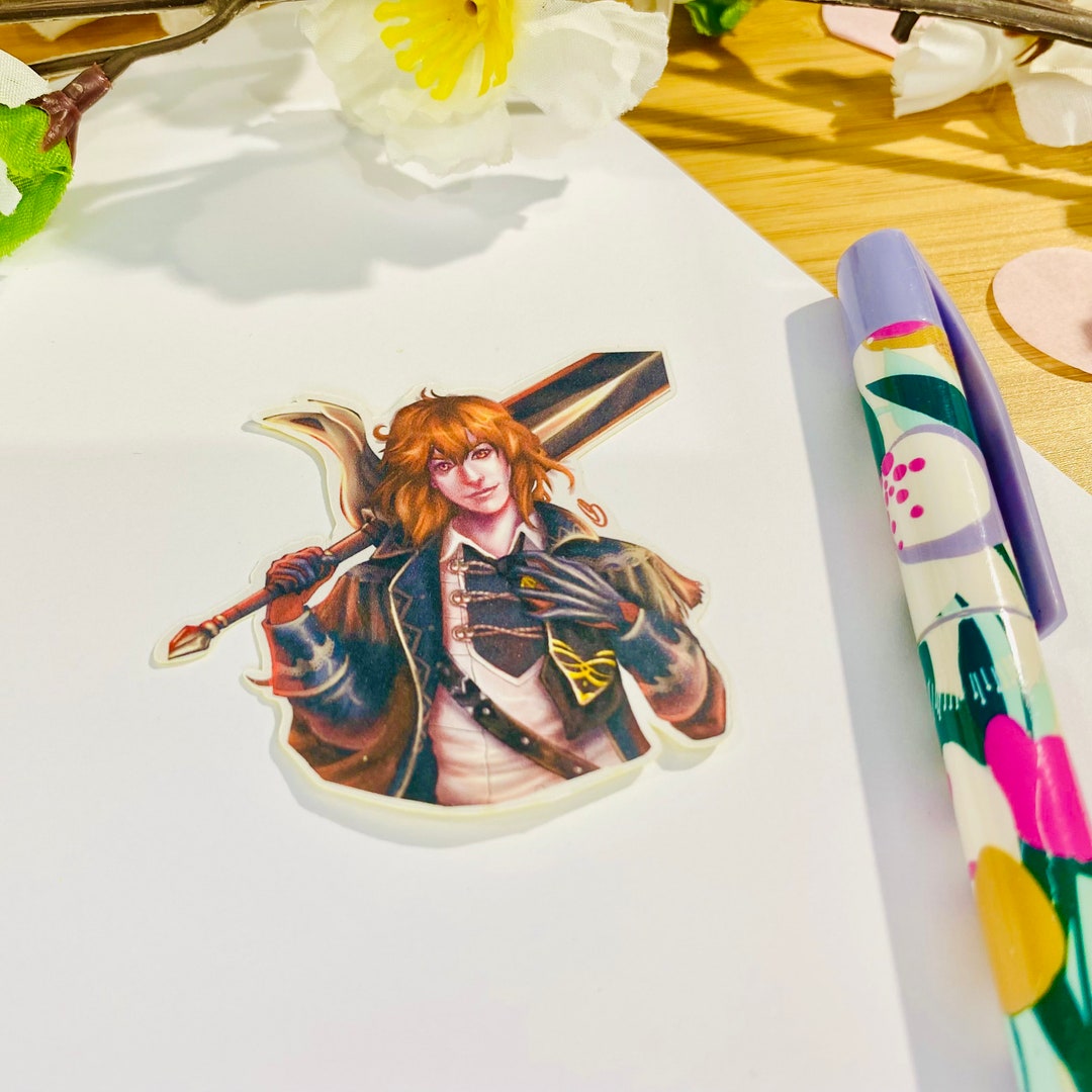 Diluc Genshin Impact Sticker, Fantasy Gamer Gift, Waterproof Vinyl ...