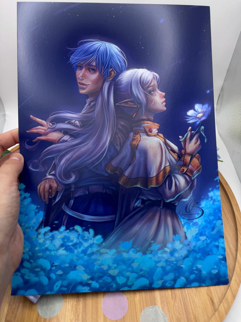 Frieren and Himmel Art Poster: Fantasy Anime Manga Wall Decor - Etsy