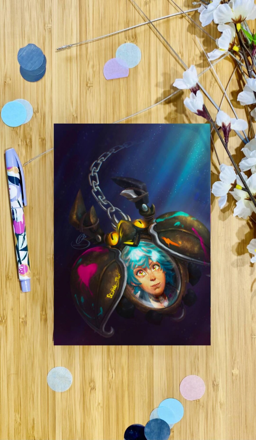 Isha Locket A5 Poster, Arcane Fanart Merch Print, League of Legends ...