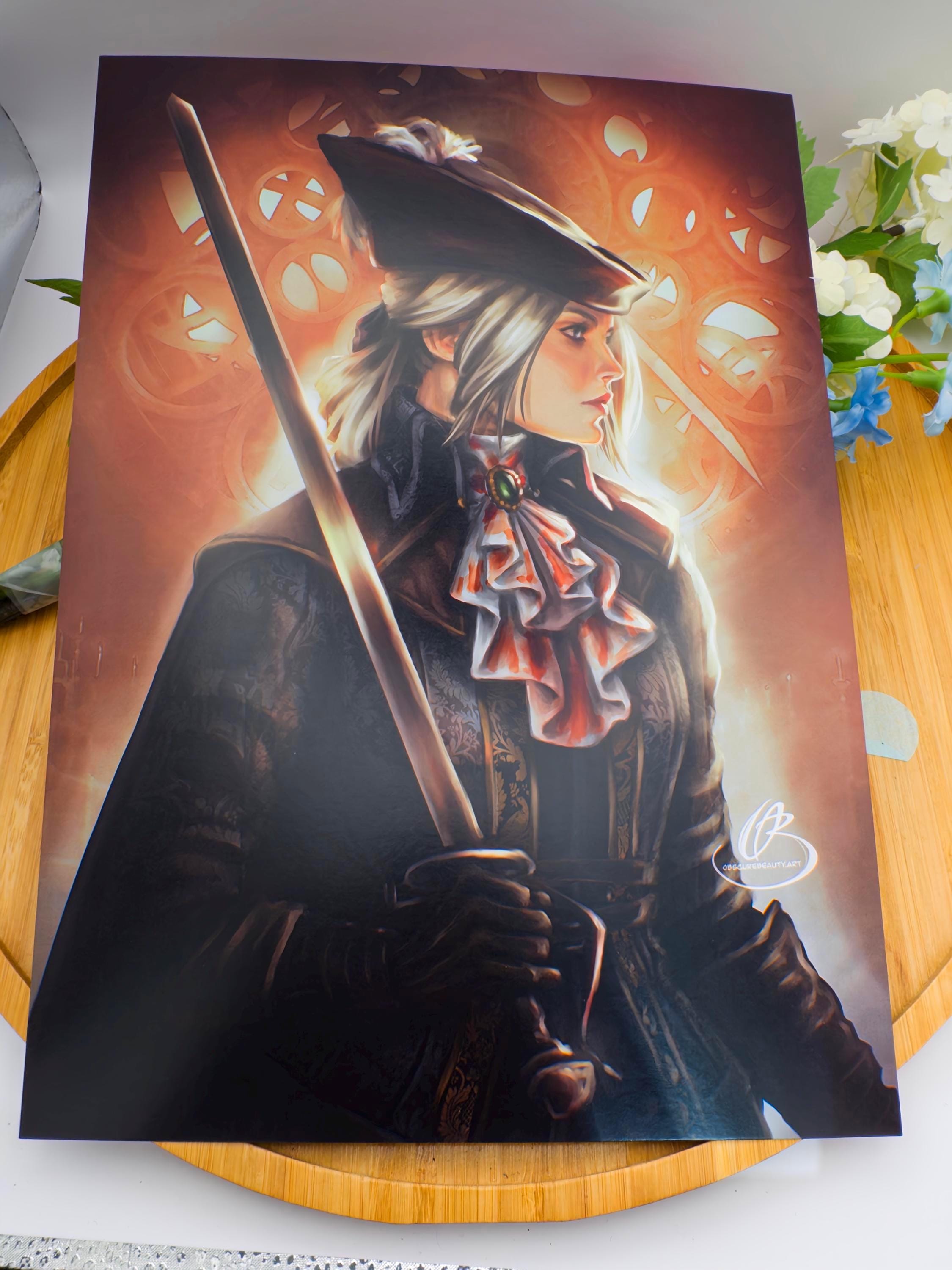 Lady Maria Poster Bloodborne Art Print: Canvas Wall Decor Fromsoft ...