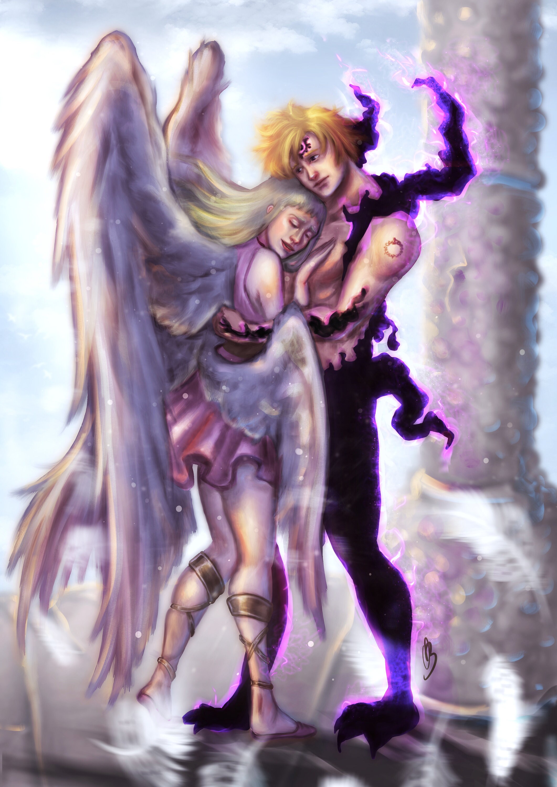 Art Print Finally Together Nanatsu No Taizai Seven - Etsy UK Art Print Finally Together Nanatsu No Taizai Seven - Etsy UK