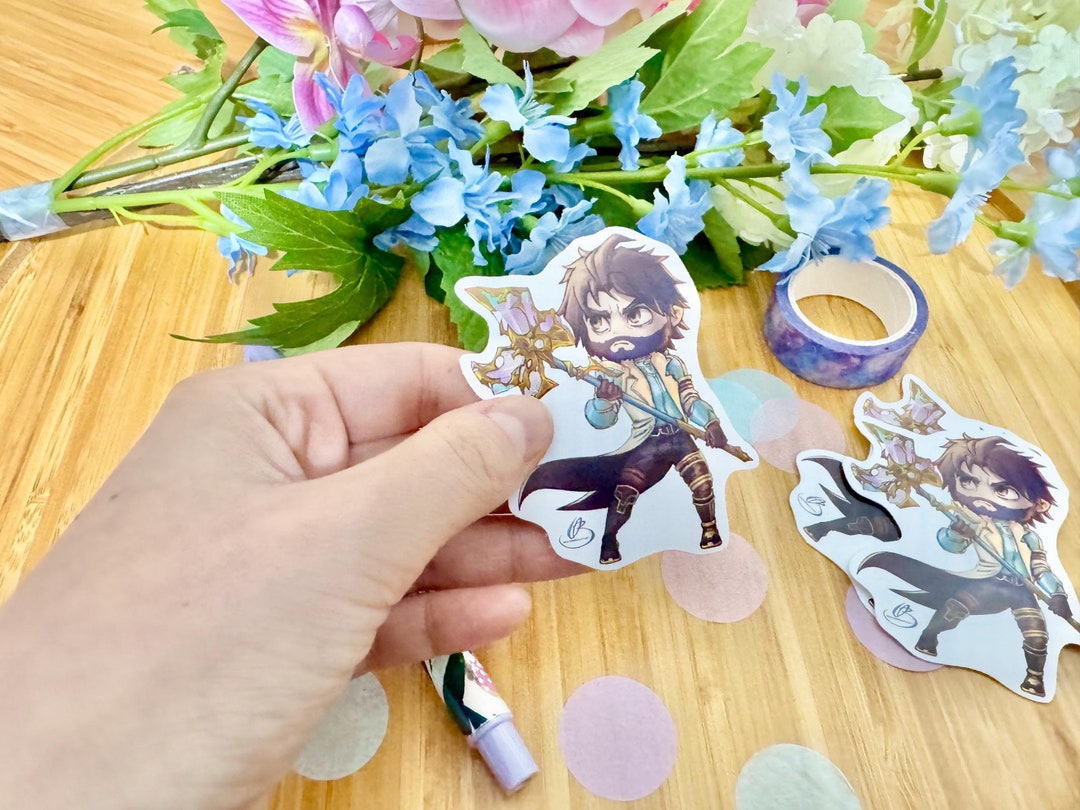 Jayce Sticker, Arcane Fan Art Vinyl Decal, Riot League of Legends ...