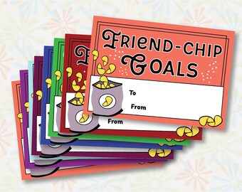 Friend Chip Valentine Printable - Etsy