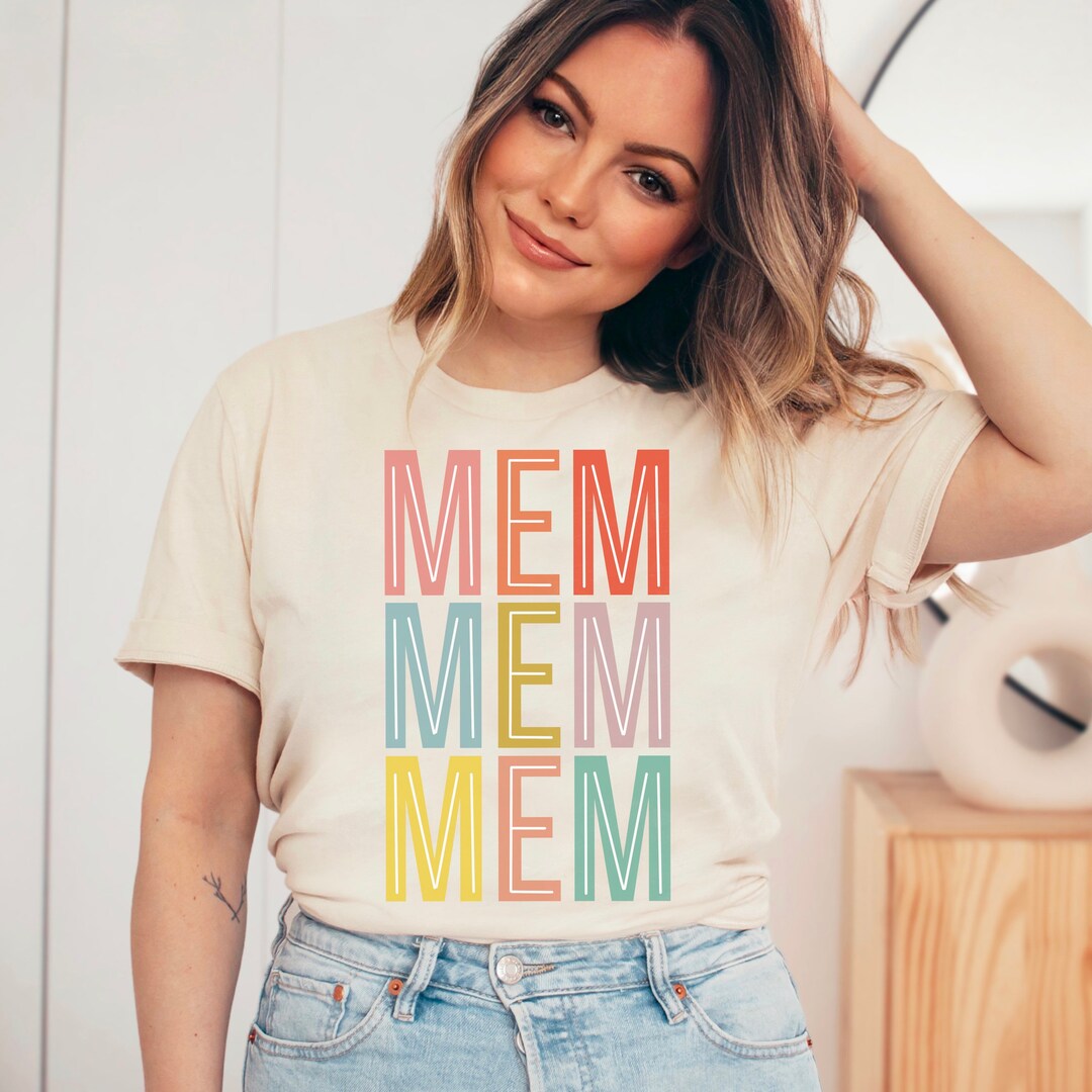 Colorful MEM Memphis Tee, Memphis Tee Shirt Spring, MEM MEM Mem Shirt ...