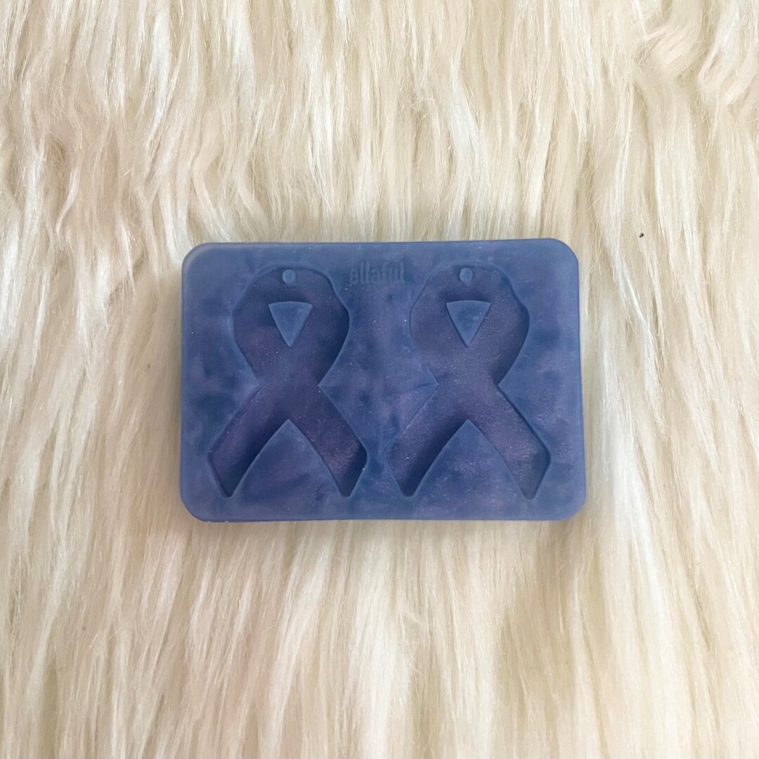 Cancer Ribbon Earrings Silicone Mold - Resin Mold - Pendant Mold - Etsy