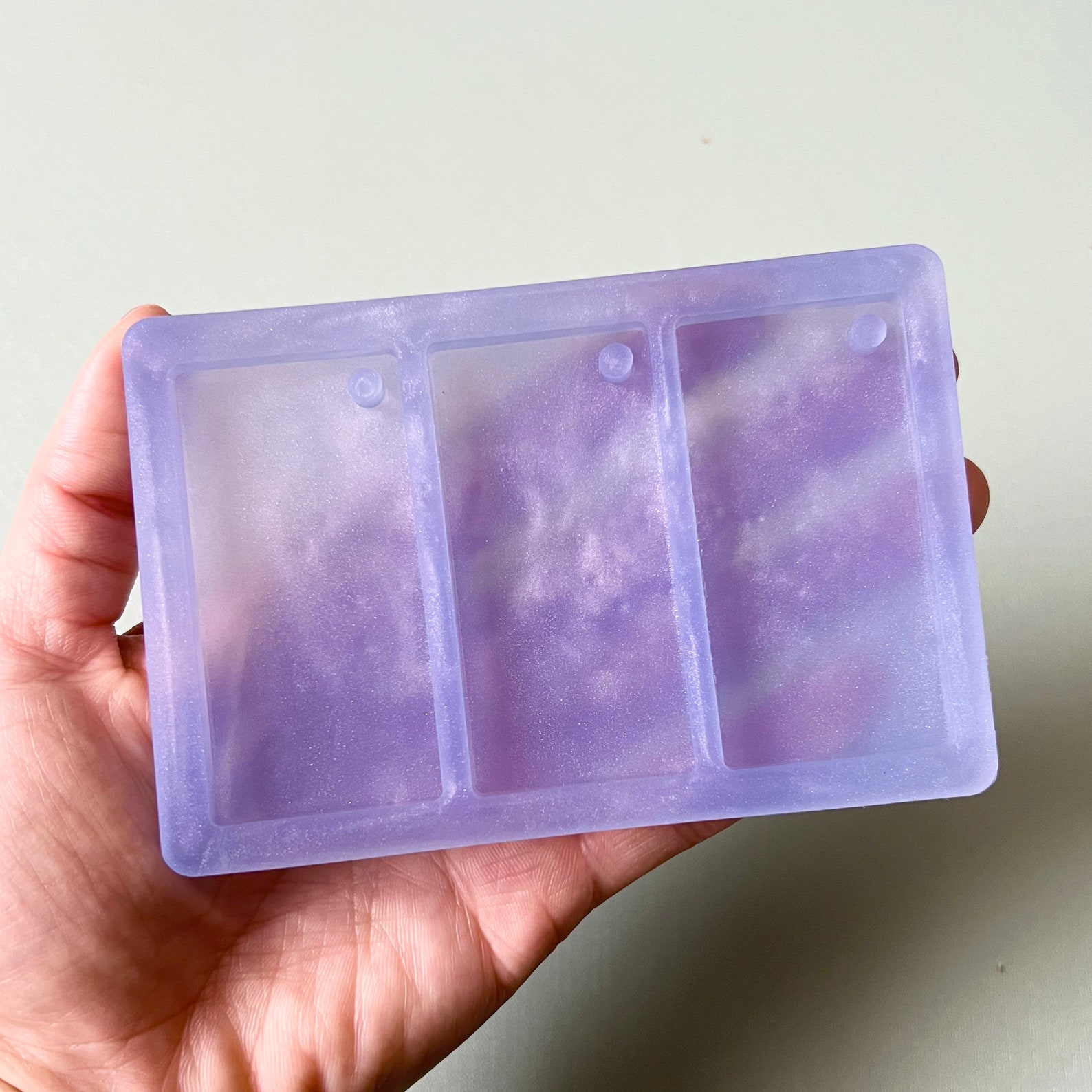 Rectangle Keychain Silicone Mold - Resin Mold - Etsy