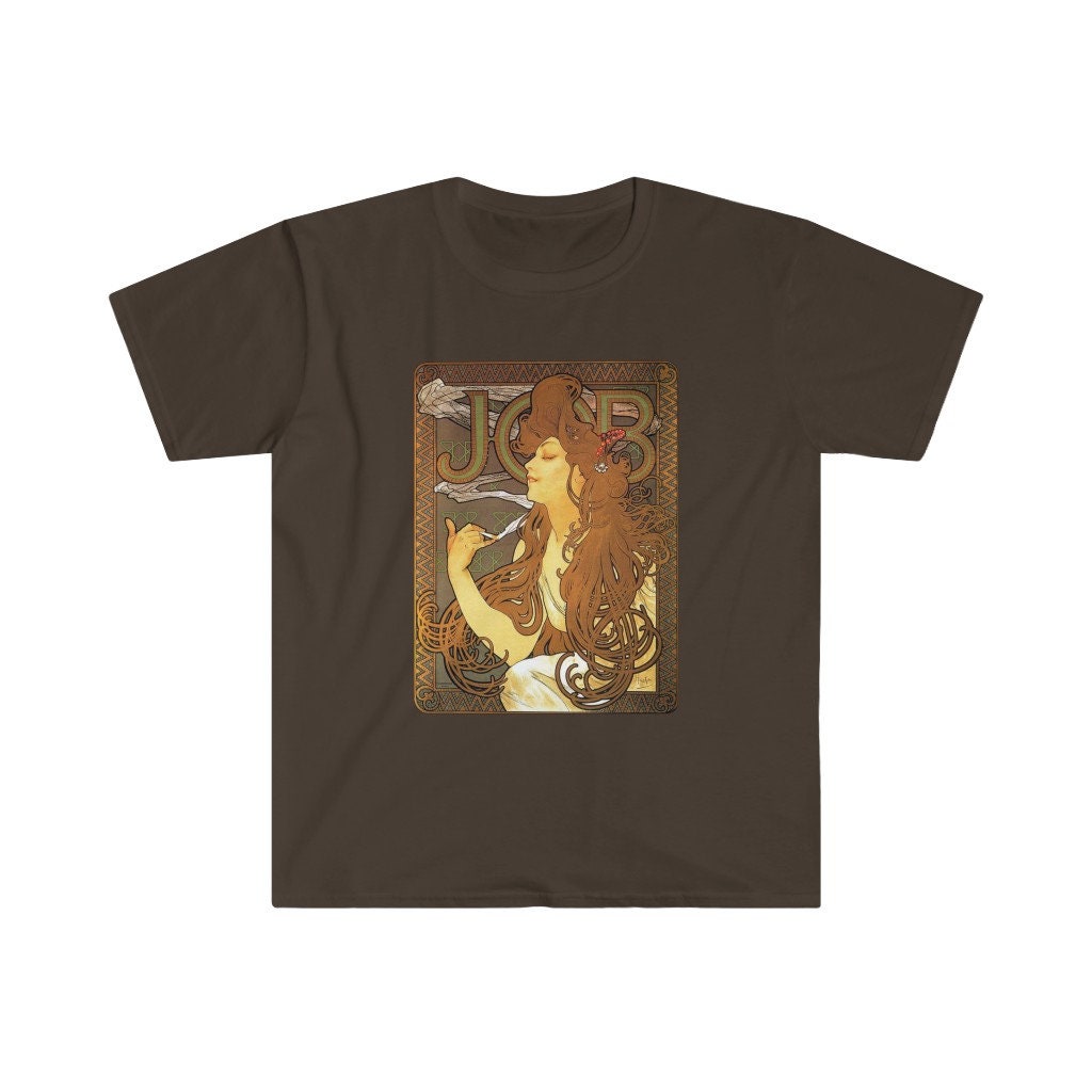Alphonse Mucha Shirt Women Vintage Art Nouveau Shirt Gift Retro Poster ...