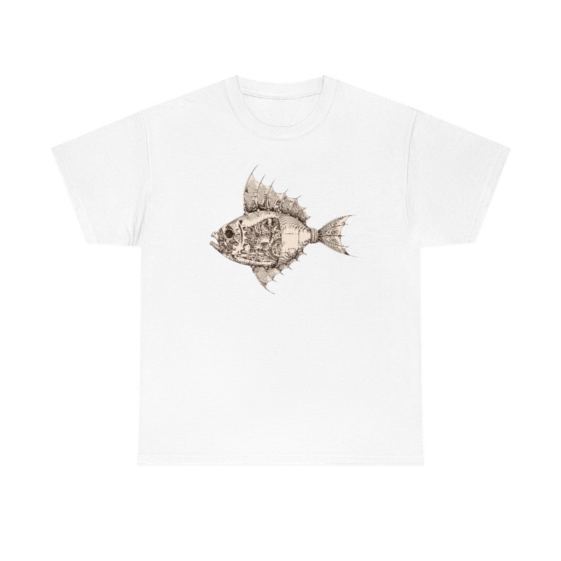 Gears Steampunk Clothing Fish Shirt Fisherman Gifts Steam Punk Fishing ...