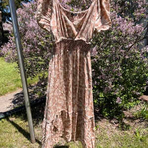 Floral Boho Chic Cottagecore Dress Ruffles Milkmaid Dress - Etsy