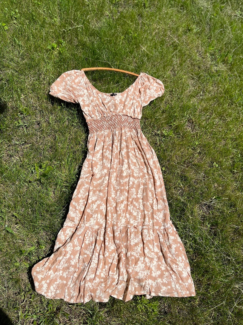 Floral Boho Chic Cottagecore Dress Ruffles Milkmaid Dress - Etsy