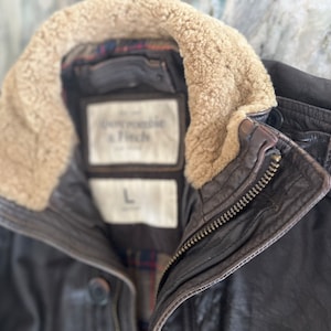 Vintage Abercrombie & Fitch Bomber Leather Jacket Size Large - Men’s Jacket - Etsy