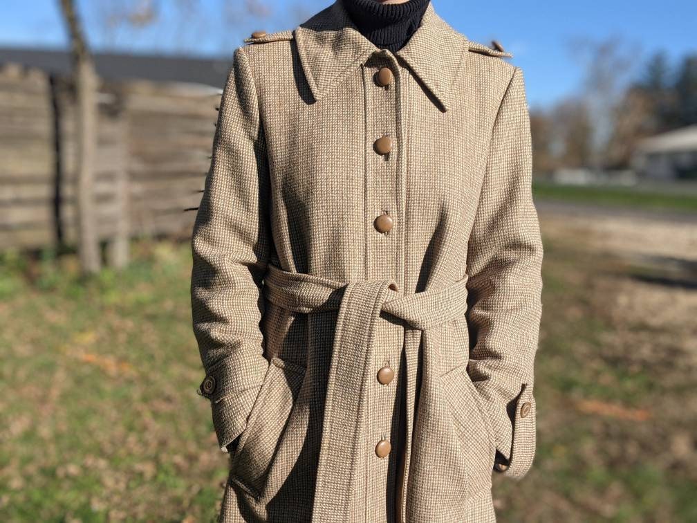 Vintage Tweed Overcoat - Etsy