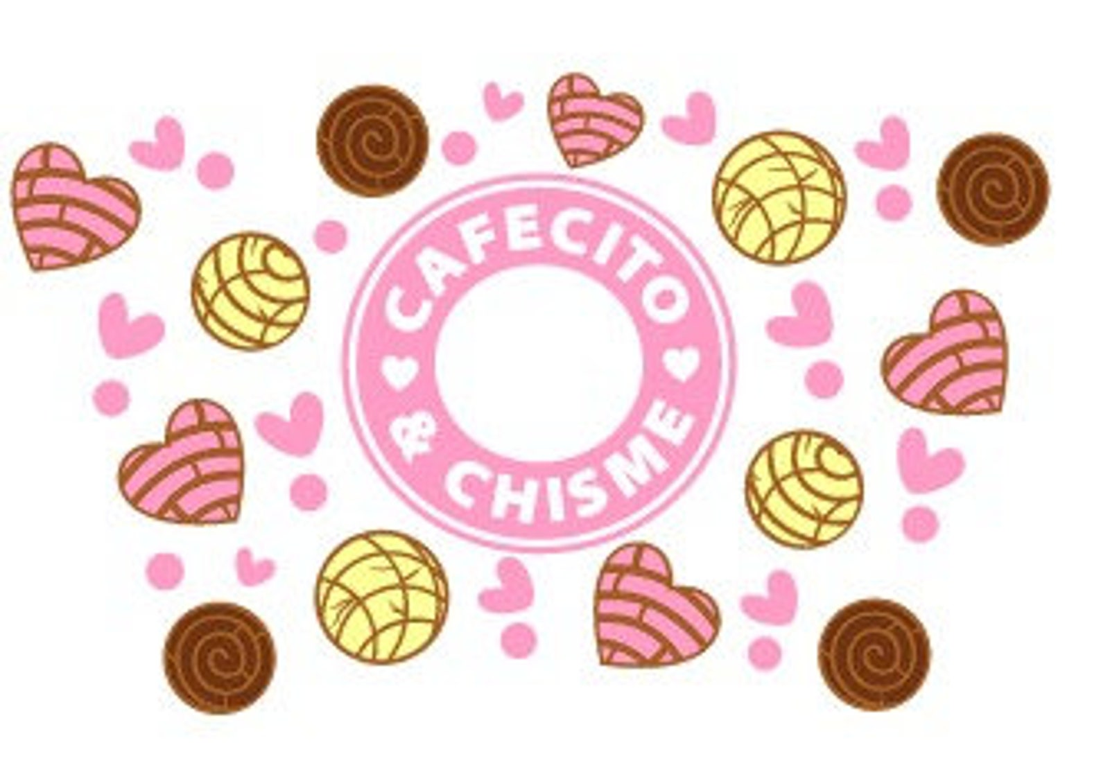 Cafecito And Chisme Full Wrap Svg Venti Cup Decal Svg Coffee Etsy Canada