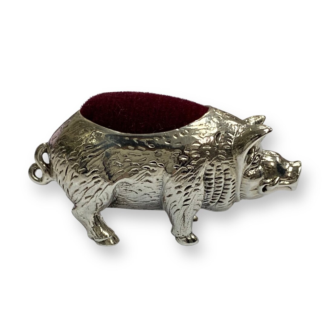 Large Victorian Style Collectable Hog Pin Cushion 925 Sterling - Etsy