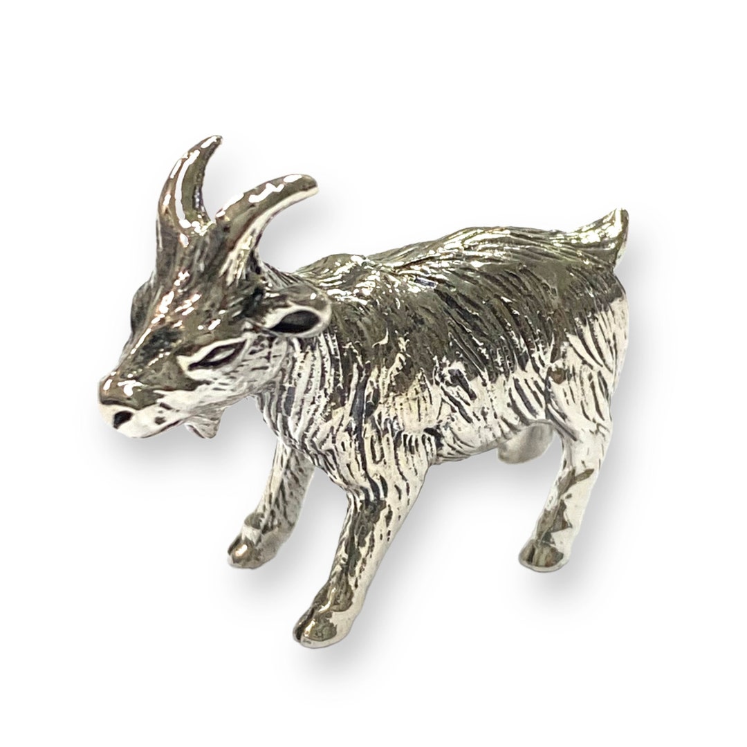 Collectible Victorian Style Goat Figurine 925 Sterling Silver - Etsy