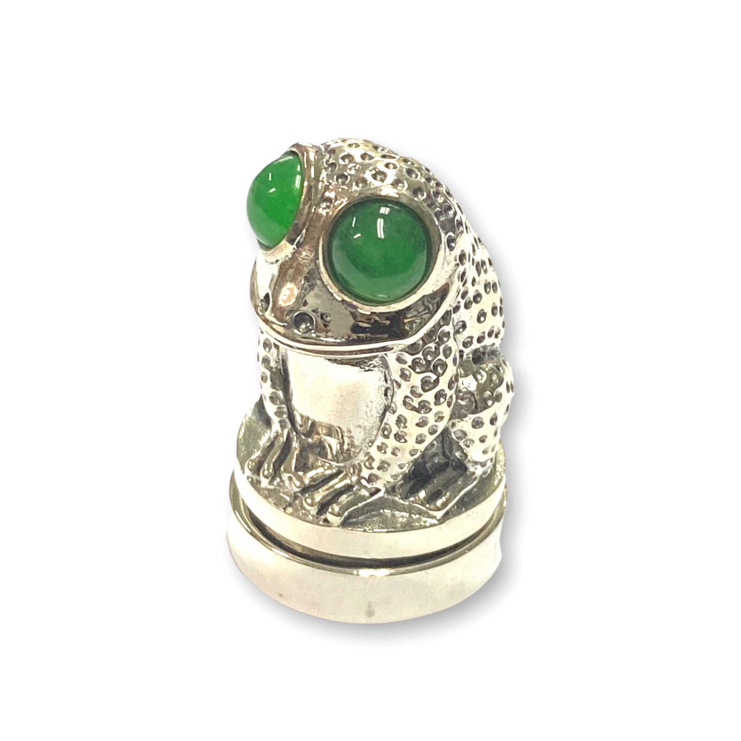 Victorian Style Frog With Emerald Eyes Sewing Thimble and Pin - Etsy
