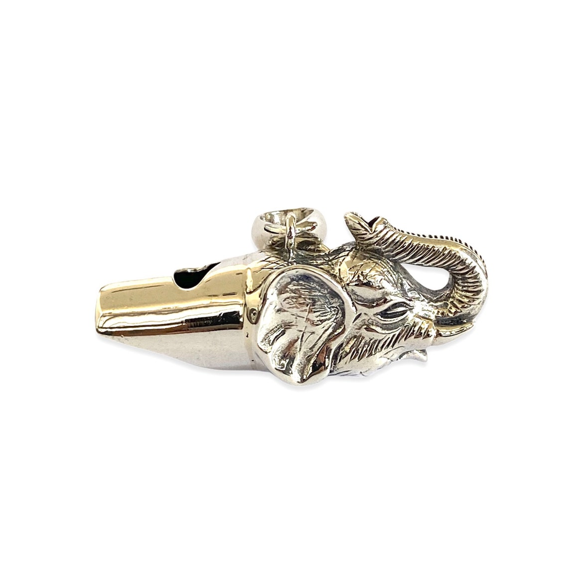 Victorian Style Elephant Whistle Pendant 925 Sterling Silver - Etsy