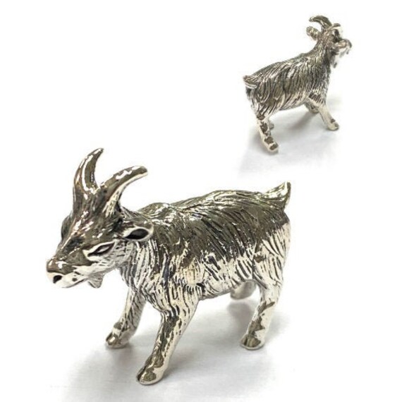 Collectible Victorian Style Goat Figurine 925 Sterling Silver | Etsy